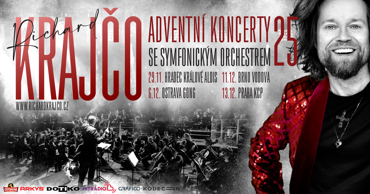Richard Krajčo Adventní koncerty 2025 se symfonickým orchestrem - prodej vstupenek